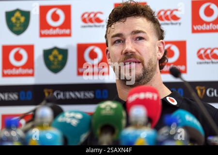 Ireland's Caelan Doris during a press conference at the Aviva Stadium ...