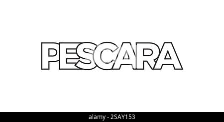 Pescara in the Italia emblem for print and web. Design features ...