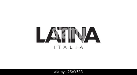 Latina in the Italia emblem for print and web. Design features ...