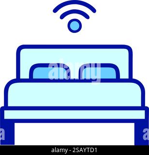 Smart bed home automation illustration Stock Vector Image & Art - Alamy
