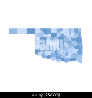 Tulsa map. Detailed map of Tulsa city administrative area. Cityscape ...