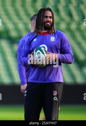 England's Chandler Cunningham-South during a training session at the ...