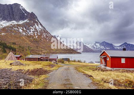 Fjords near Senjahopen on the island of Senja in Norway Stock Photo - Alamy