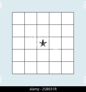 Bingo card grid template. Vector illustration simple bingo card design ...