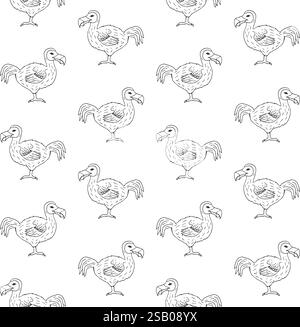 Drawing of Dodo dront - hand sketch of extinct bird Stock Vector Image & Art - Alamy