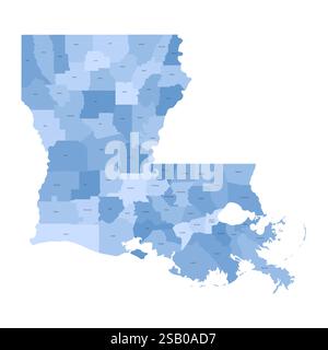 Detailed map of Baton Rouge city, capital of the US state of Louisiana ...
