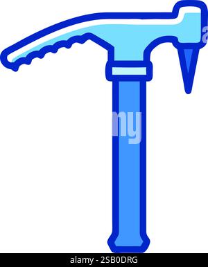 Ice pick mountaineering tool winter adventure icon Stock Vector Image ...