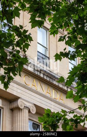 Canada House, located in Trafalgar Square, London, is the headquarters ...