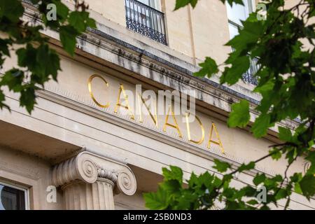 Canada House, located in Trafalgar Square, London, is the headquarters ...