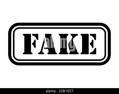 fake stamp. fake square grunge sign. fake Stock Vector Image & Art - Alamy