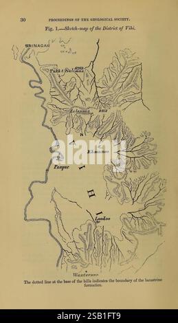 A detailed map illustrating the geographical features and boundaries of ...