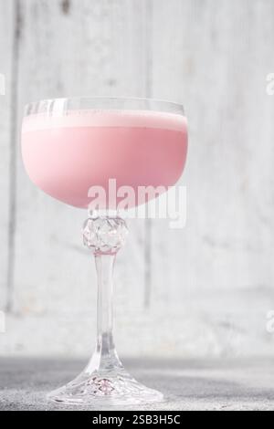 A coupe glass of Silk Stocking Cocktail Stock Photo - Alamy