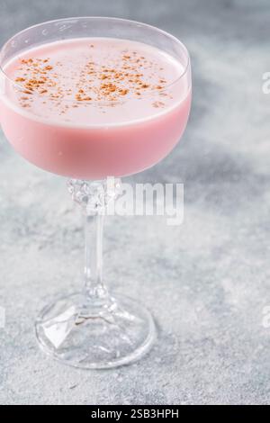 A coupe glass of Silk Stocking Cocktail Stock Photo - Alamy