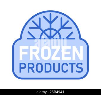Frozen products logo design. Vector illustration Stock Vector Image ...