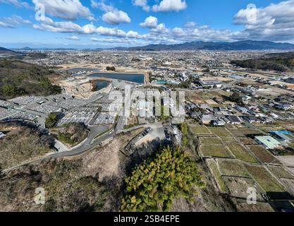 Aerial Image of Yaska-ji Temple, Ehime, Japan Stock Photo - Alamy