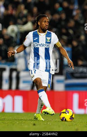 Yvan Neyou of CD Leganes in action during the Spanish League, LaLiga EA ...