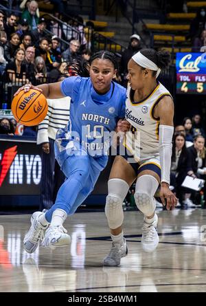 North Carolina guard Reniya Kelly, right front, celebrates with Indya ...