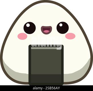 cute kawaii onigiri Stock Vector Image & Art - Alamy
