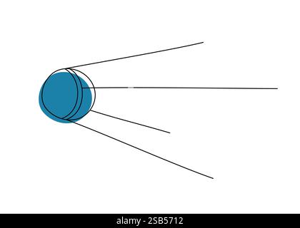 Sputnik vector icon isolated on transparent background, Sputnik ...