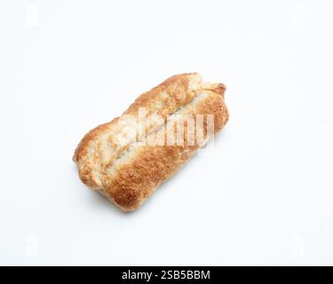 two apple turnovers on a white background with apples Stock Photo - Alamy