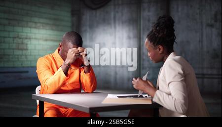 Criminal Defense Attorney In Prison. Police Investigator In ...