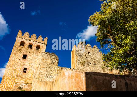 The Kasbah turrets from Plaza Uta el Hamman, Chefchaouen, Morocco Stock ...