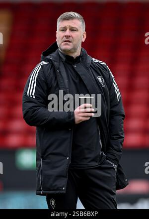 Karl Robinson, Head Coach of Salford City FC during the Emirates FA Cup ...