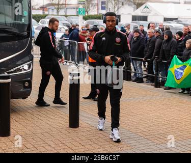 Tyrese Campbell of Sheffield United prior to the Emirates FA Cup Third ...