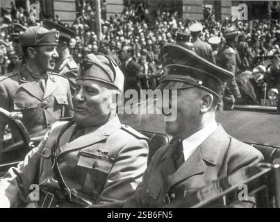 Nazi Adolf Hitler and Italy's Benito Mussolini Stock Photo - Alamy