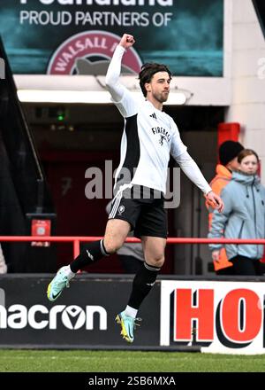 Salford City's Cole Stockton celebrates after scoring his sides first ...
