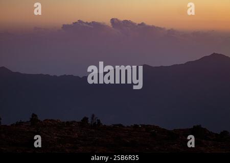 Golden Sunset Over Abha Mountains, Saudi Arabia Stock Photo - Alamy
