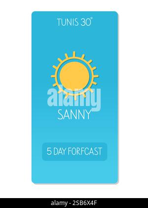 Sunny weather forecast for Tunis with clear skies and warm temperatures ...