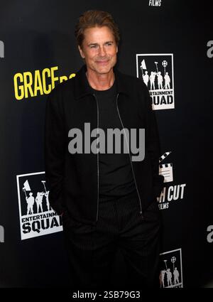 Actor Rob Lowe attends the Los Angeles premiere of "Grace Point" held ...