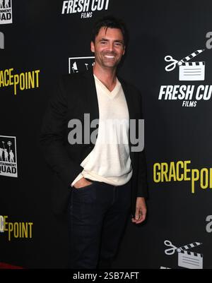 Actor Anthony Preston attends the premiere of "Grace Point" held at ...