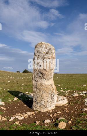 Atau menhir, Mount Surbe, Legaire Megalithic Park, Campas de Legaire ...