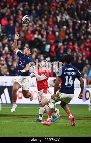 Yoram Moefana of France during the 2025 Six Nations Championship, rugby union match between ...
