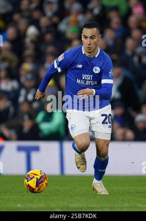 Anwar El Ghazi of Cardiff City warms up, ahead of the Sky Bet ...