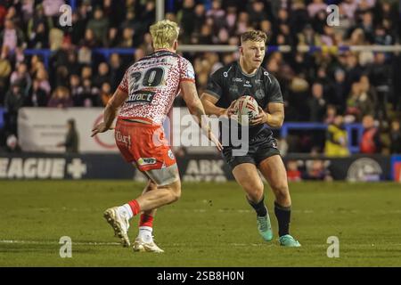 Warrington, Cheshire, UK. 1st February, 2025. Rugby League, Toby King's ...