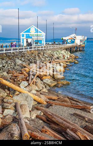 Fresh fish market in Sidney British Columbia Canada Stock Photo - Alamy
