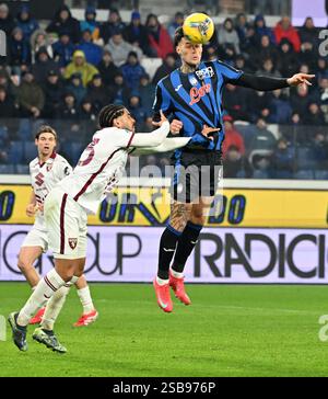Atalanta’s Gianluca Scamacca during the Serie A soccer match between ...