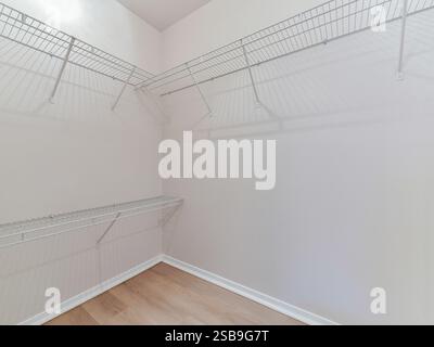 Modern residential empty bedroom closet interior Stock Photo - Alamy