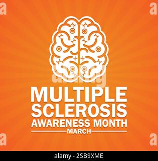 Multiple Sclerosis Awareness Month. March. Vector illustration. Design ...