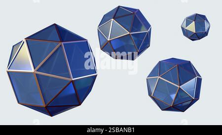 The snub cube, also known as the snub cuboctahedron. It is a geometric ...