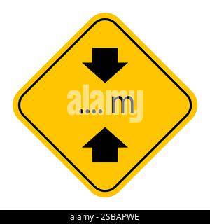 Symbol height limit sign on transparent background,vector illustration ...