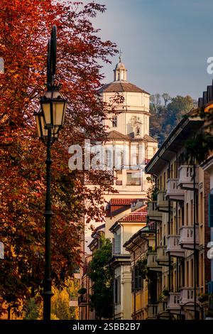 Torino, Italy. View of the Santa Maria del Monte Church from the city ...