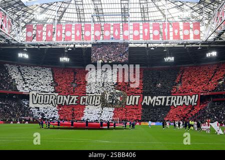 banner of supporters of AFC Ajax during the UEFA Champions League 2025/ ...