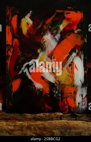 Abstract art on an acrylic support Stock Photo - Alamy