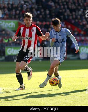Nathan Collins of Brentford during the Brentford v Tottenham Hotspur ...