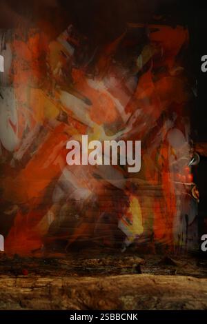 Abstract art on an acrylic support Stock Photo - Alamy
