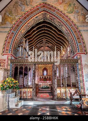 Rood screen. Saint Peter's Church is a Roman Catholic church built in ...